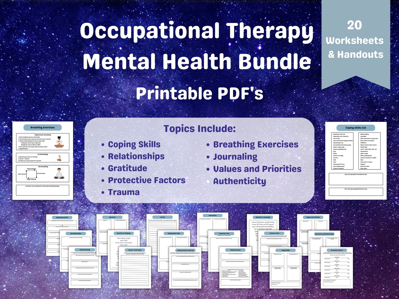 Occupational Therapy Worksheets, Occupational Therapy Mental Health ...