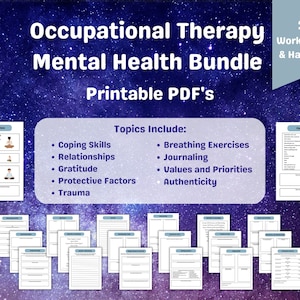 Occupational Therapy Worksheets, Occupational Therapy Mental Health ...