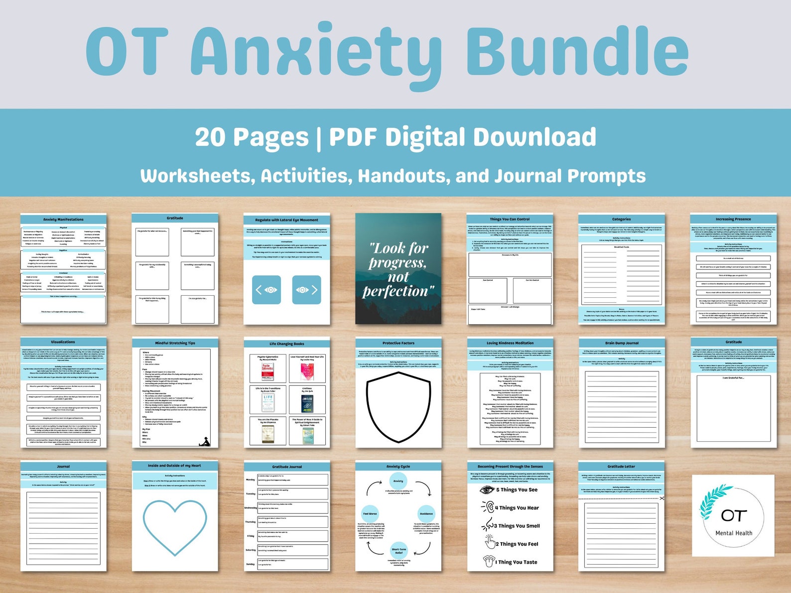 Anxiety Relief Bundle | Occupational Therapy Worksheets | Anxiety ...