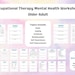 Occupational Therapy Worksheets, Occupational Therapy Mental Health ...