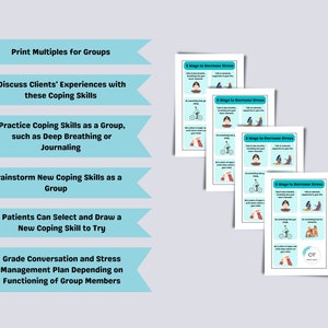 Stress Management Handout | OT Printable | Anxiety Relief Strategies ...