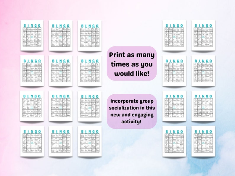 Occupational Therapy Activities, Social BINGO Printable, Group Therapy ...