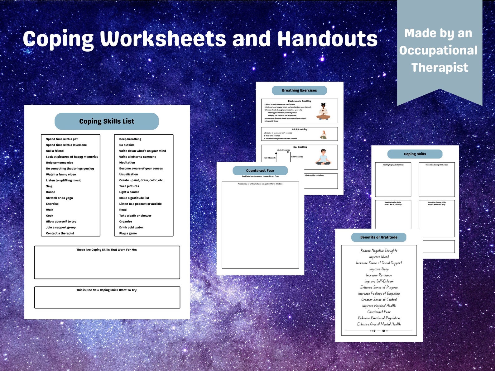 Occupational Therapy Worksheets, Occupational Therapy Mental Health ...