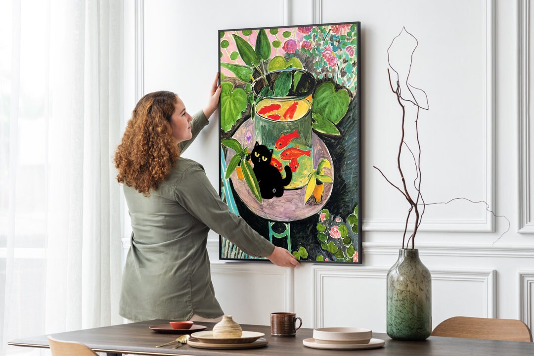 Henri Matisse Cat Print Matisse Fish Bowl Goldfish Poster - Etsy