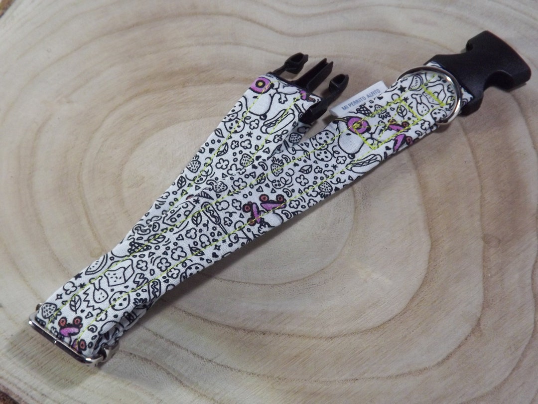 Handmade Snoopy & Woodstock Dog Collar: Adjustable Trendy for Girls and ...