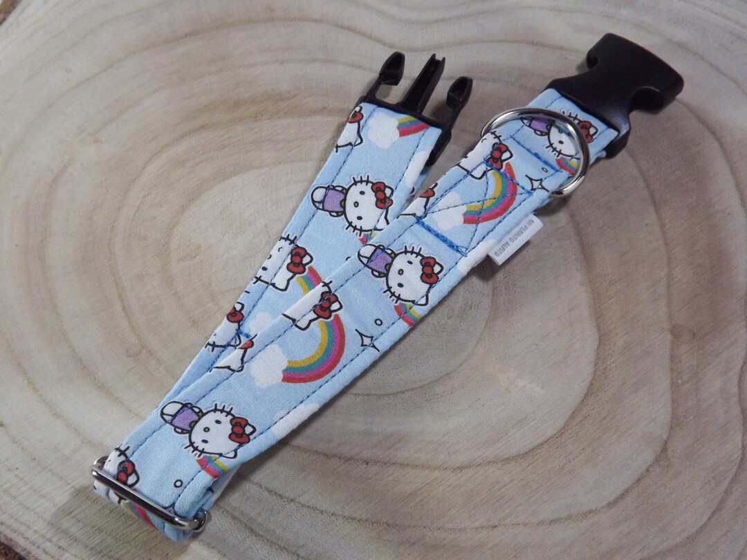Hello Kitty Dog Collar: Handmade & Adjustable for Trendy Comic Book ...