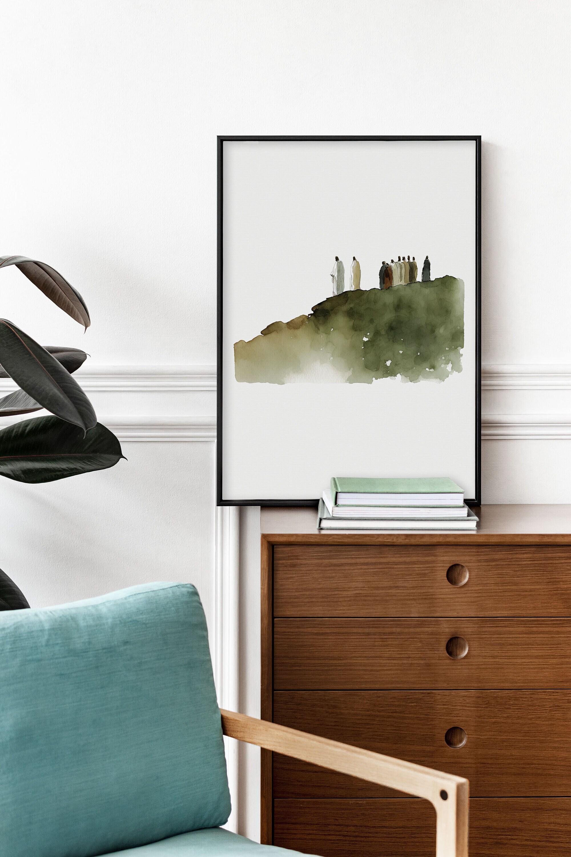 Sermon on the Mount Jesus One Line Art Modern Bible Wall - Etsy