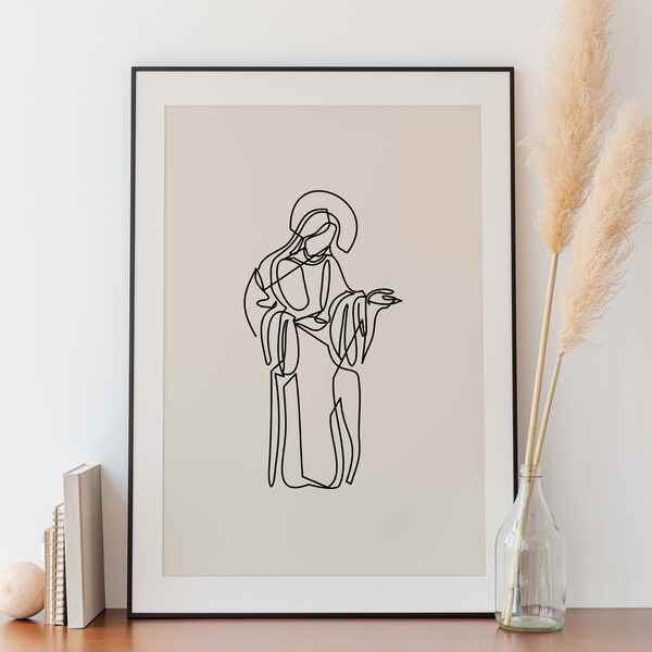 Scripture With Line Art - Etsy