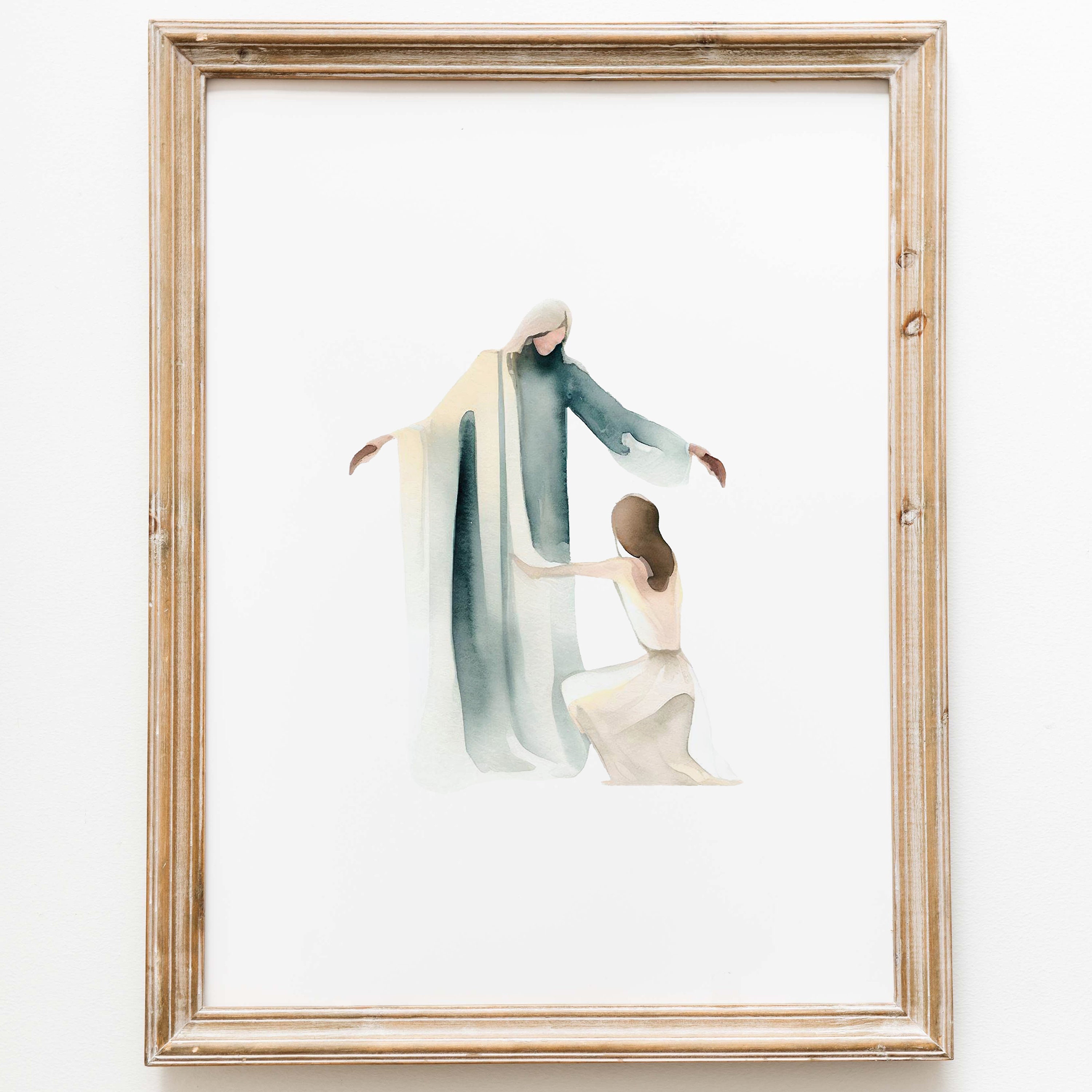 Woman Healed Fringe of Jesus Garment, Hem of Robe, Modern Bible Jesus ...