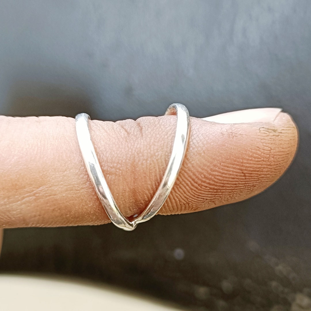 Evaswan© Sterling Silver Splint Ring Adjustable for PIP or DIP - Etsy