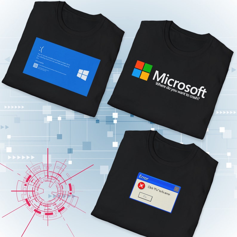 Microsoft Shirt, Global Microsoft Outage Shirt, Microsoft Crowdstrike ...