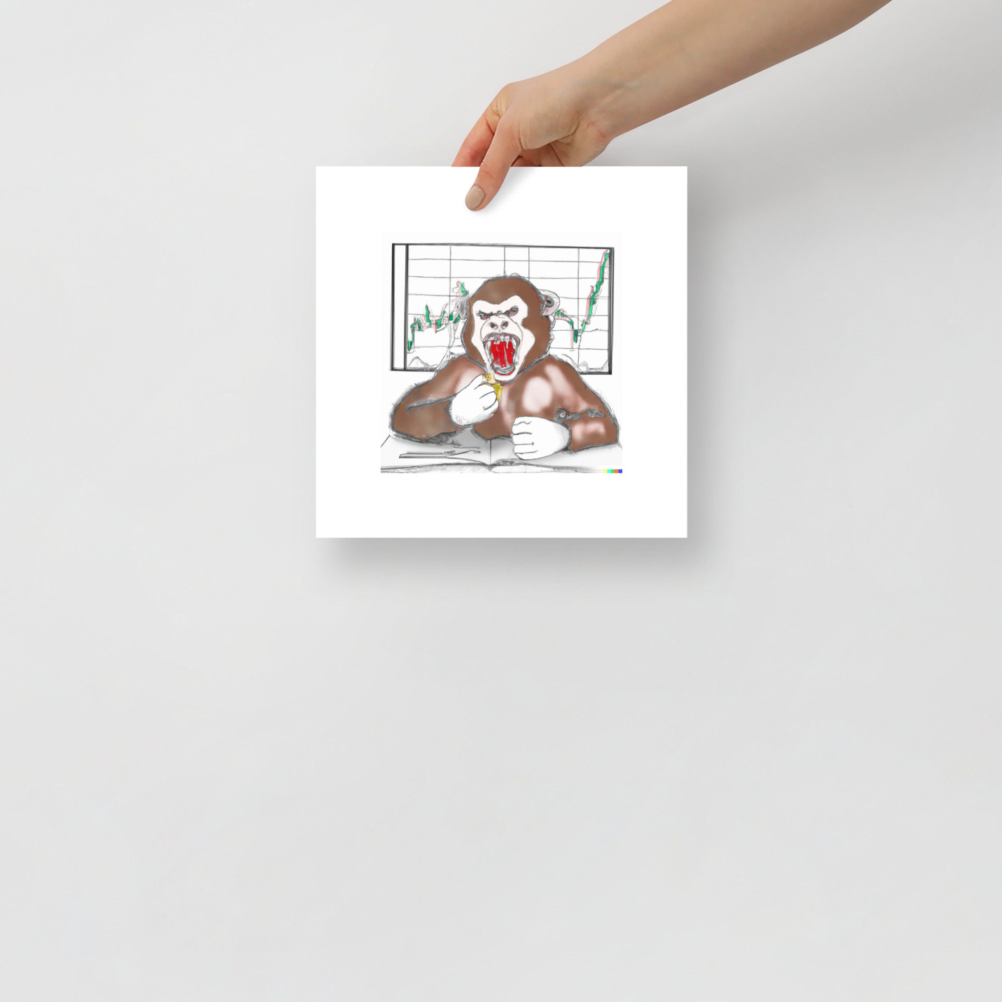 MAD APE CHART Ape Eating Chart Poster Ape Trading Poster - Etsy