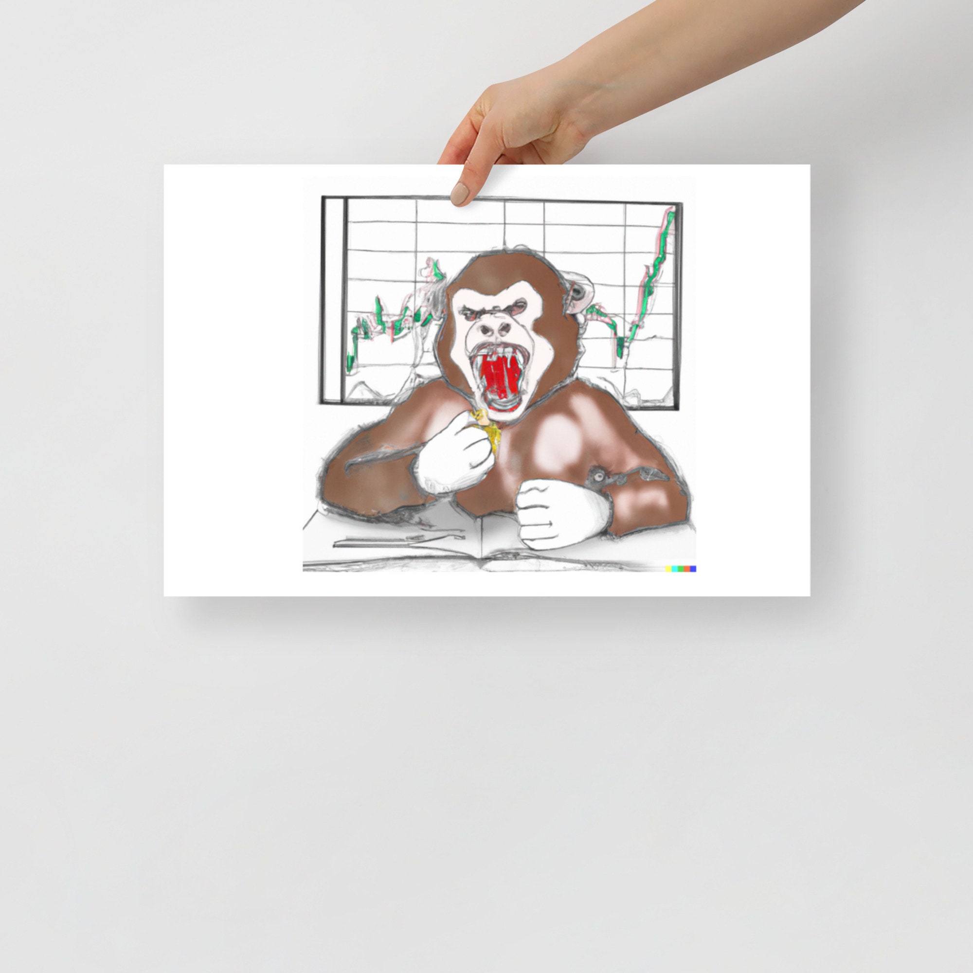 MAD APE CHART Ape Eating Chart Poster Ape Trading Poster - Etsy