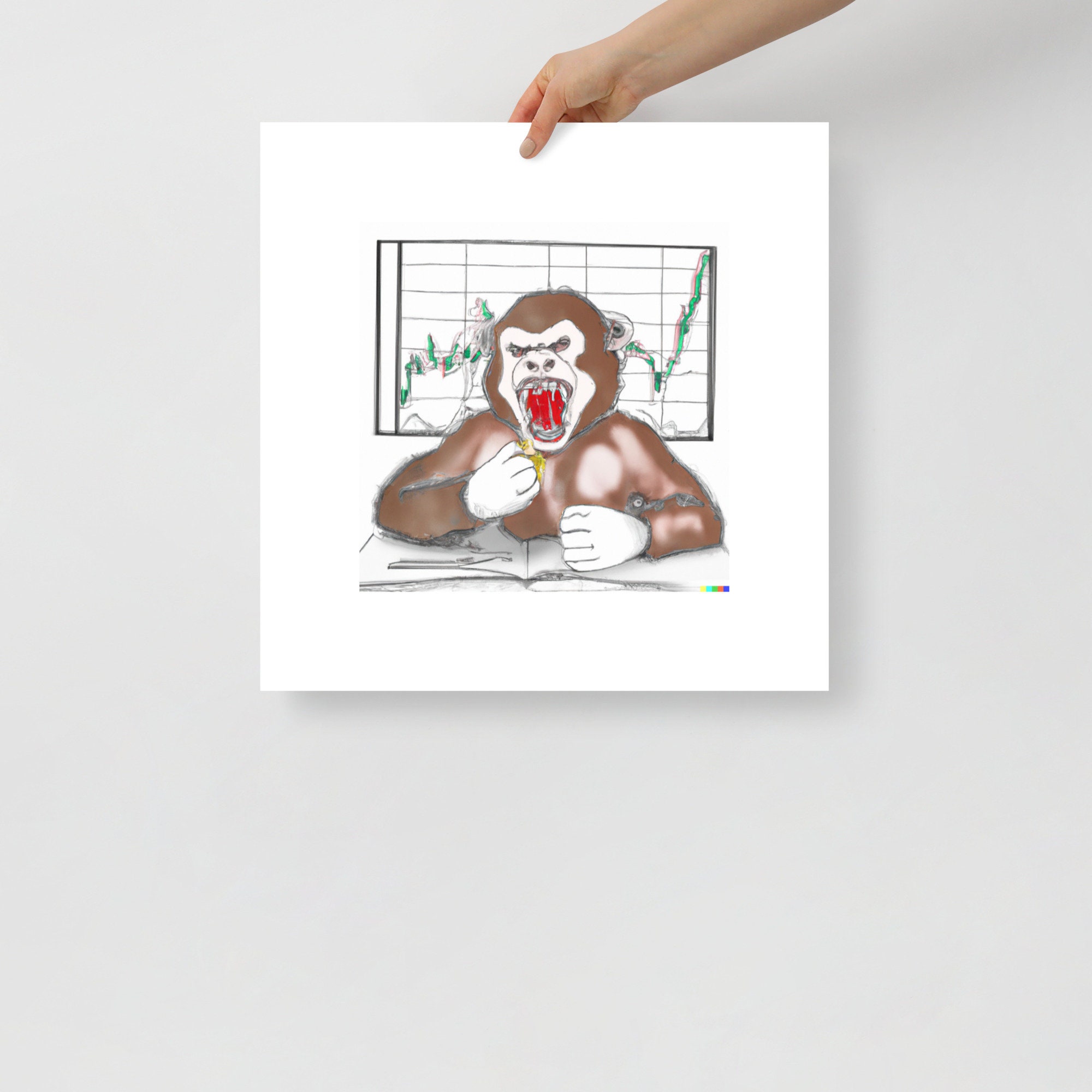 MAD APE CHART Ape Eating Chart Poster Ape Trading Poster - Etsy