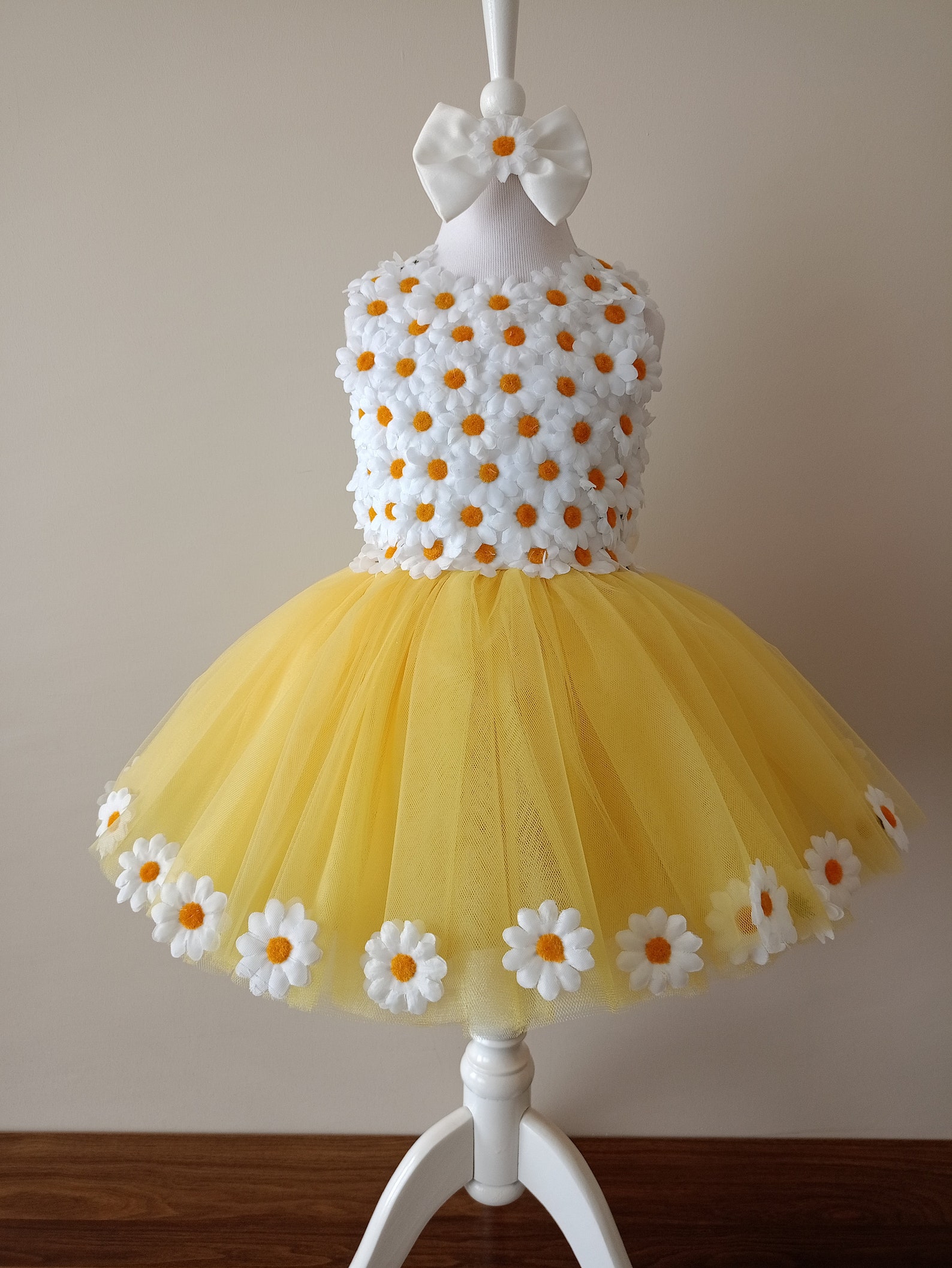 Daisy Detailed Girl's Dress - Etsy