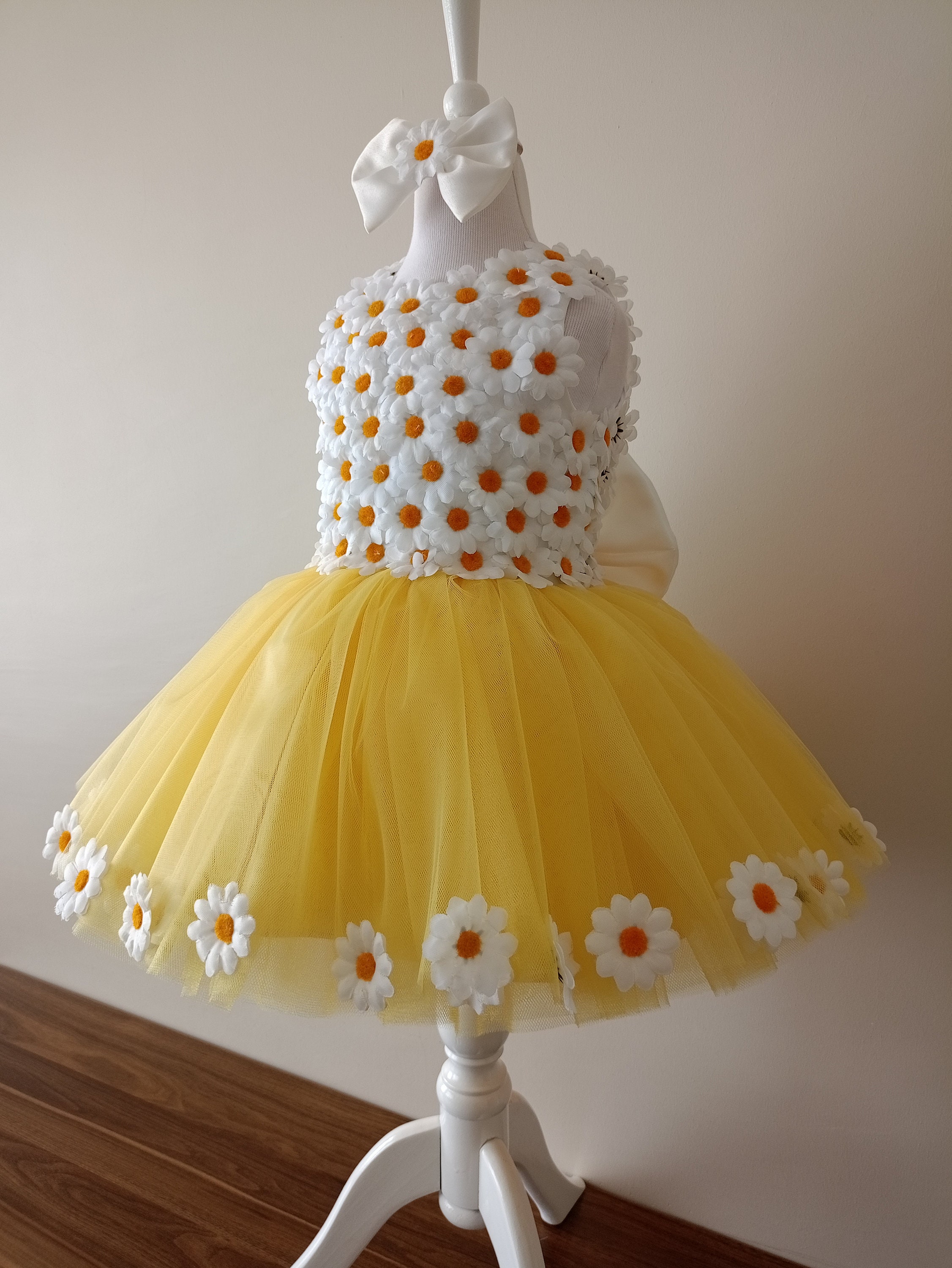 Daisy Detailed Girl's Dress - Etsy