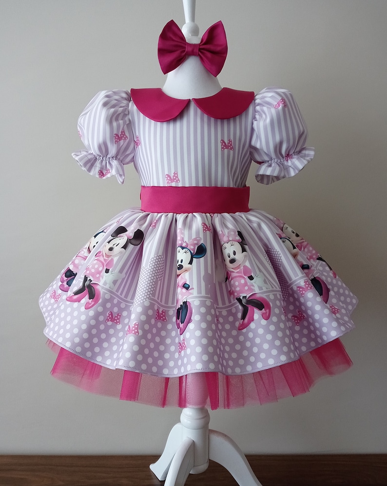 Minnie Mouse Detailed Birthday Dress - Etsy
