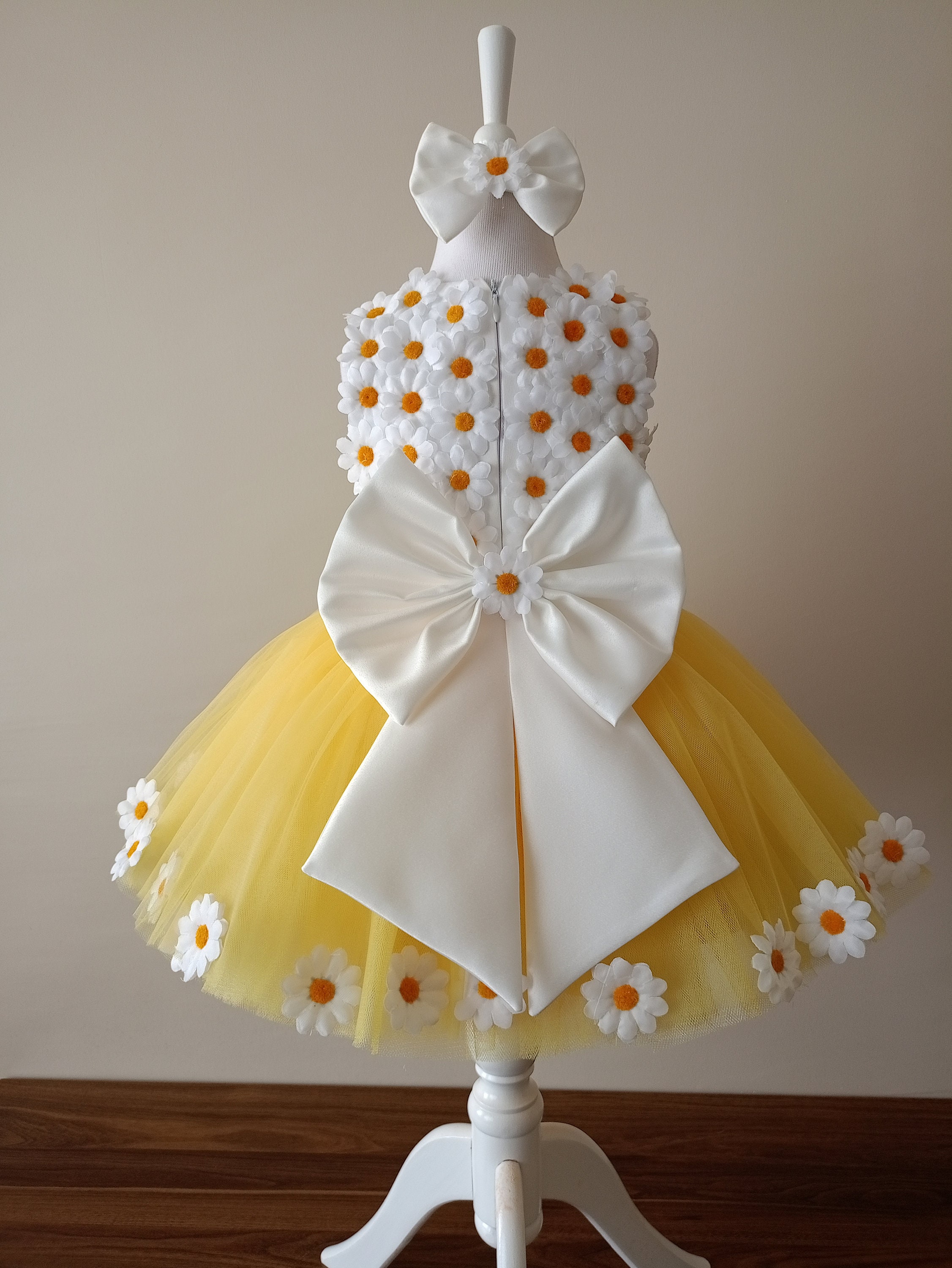 Daisy Detailed Girl's Dress - Etsy