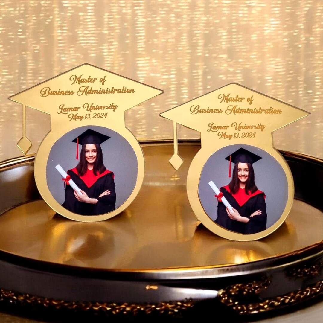 Custom Graduation Photo Magnet, Graduation Cap, Graduation Party Favors ...