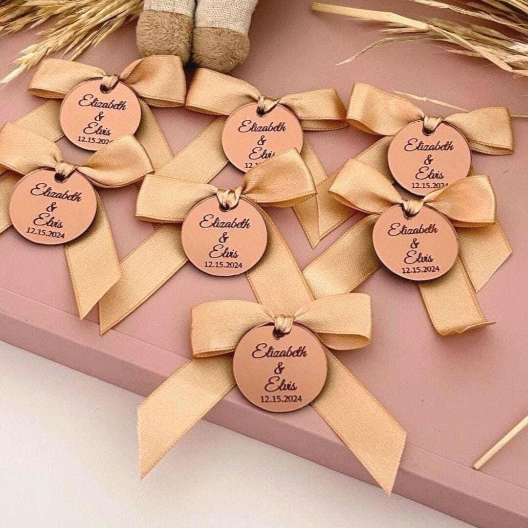 Acrylic Mirror Tags, Custom Christening Tags, Custom Name Tag, Mi ...
