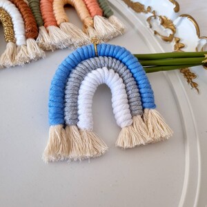 Macrame Keychain, Rainbow Macrame, Christmas Macrame Gift, Gift for ...