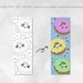 Printable Kawaii Treats Coloring Bookmarks for Adults and Kids, Reading ...