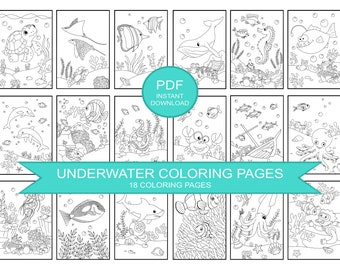 Under the Sea Coloring Pages Printable, Ocean Coloring Pages, Sea ...