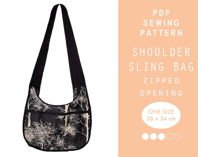 Cross Body Sling Bag Pattern PDF by Skadoot on Etsy. Sew Your Own Carry ...