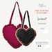 Heart Bag PDF Sewing Pattern | Love Heart Ruffle Tote Bag | Instant ...