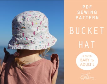 Bucket Hat Sewing Pattern for Beginners to Experts PDF Download With ...