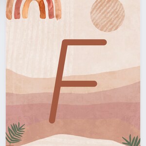 Boho Alphabet Classroom Decor - Etsy