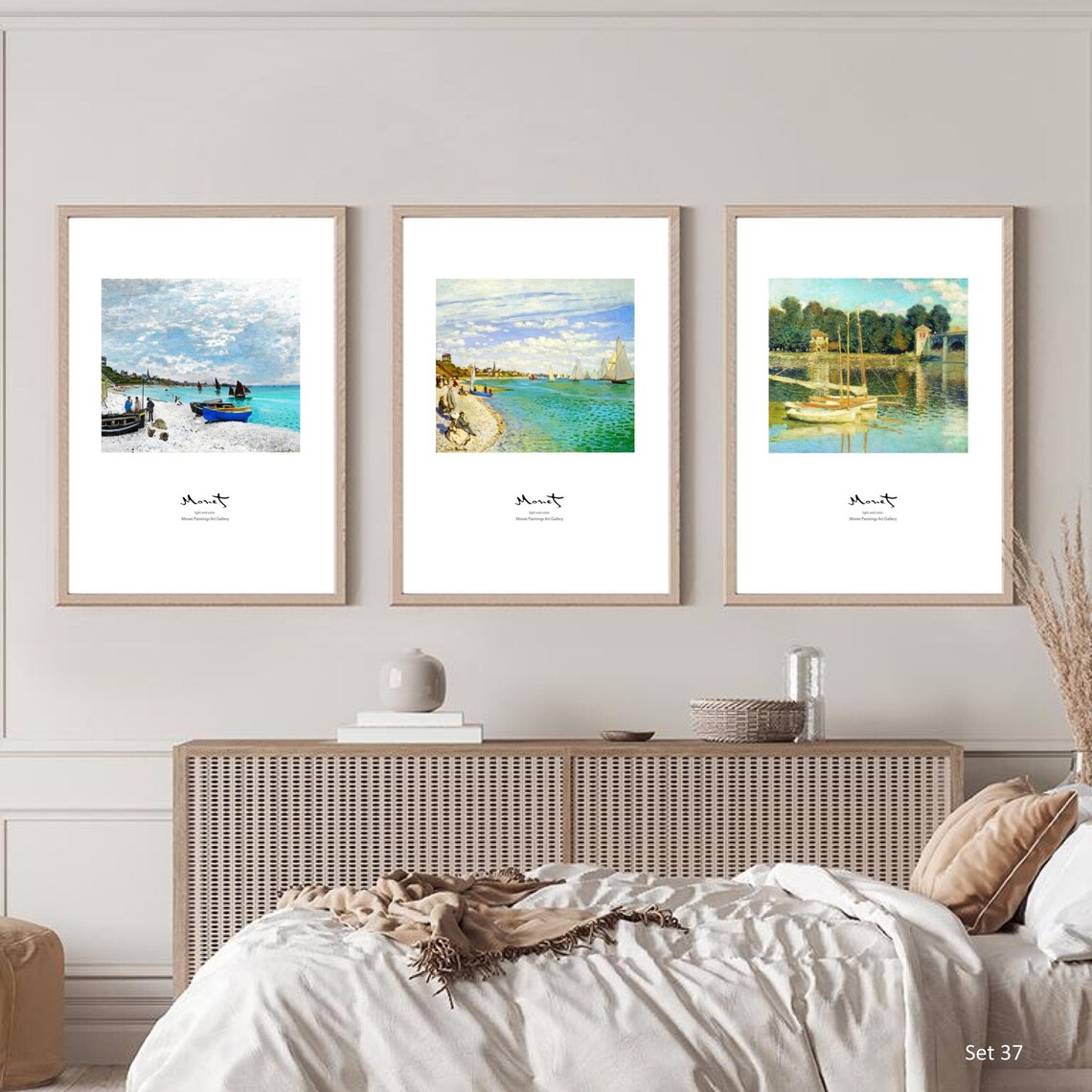 Claude Monet Prints Set of 3 - Monet Poster, Monet Exhibition Poster ...