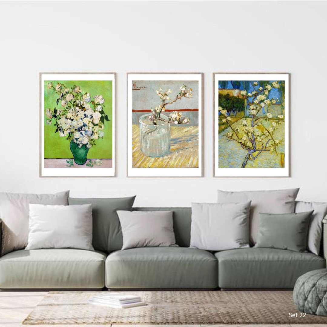 Vincent Van Gogh Set of 3 - Gallery Wall Set, Van Gogh Poster, Van Gogh ...