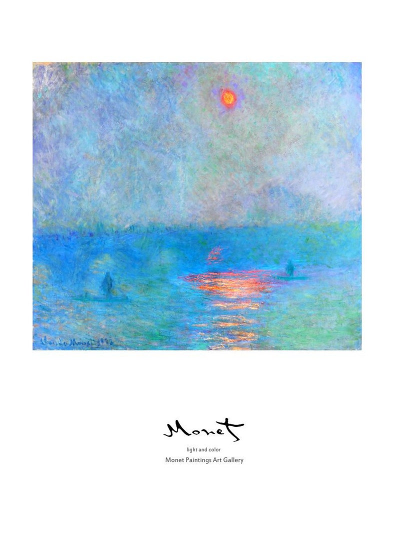 Claude Monet Prints Set of 3 - Monet Poster, Monet Exhibition Poster ...