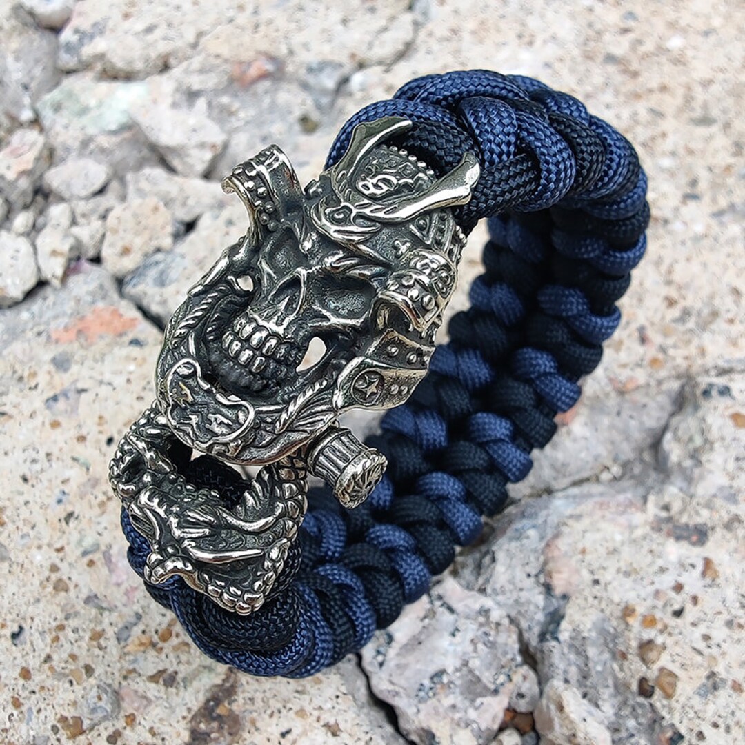 Undead Samurai Paracord Bracelet II, Men's Paracord Bracelet, Boyfriend ...
