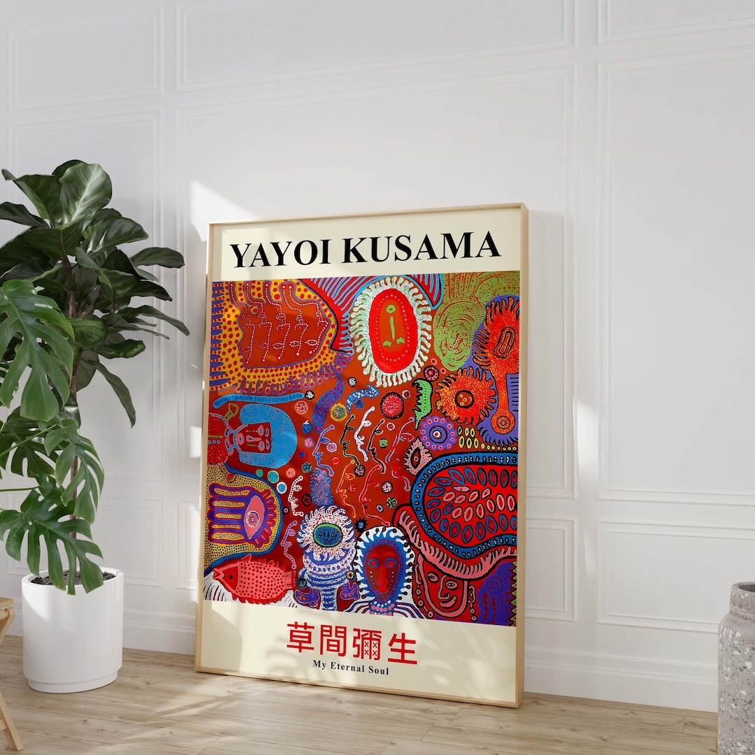 Yayoi Kusama Exhibition Poster Printable Wall Art Print Kusama Trendy ...