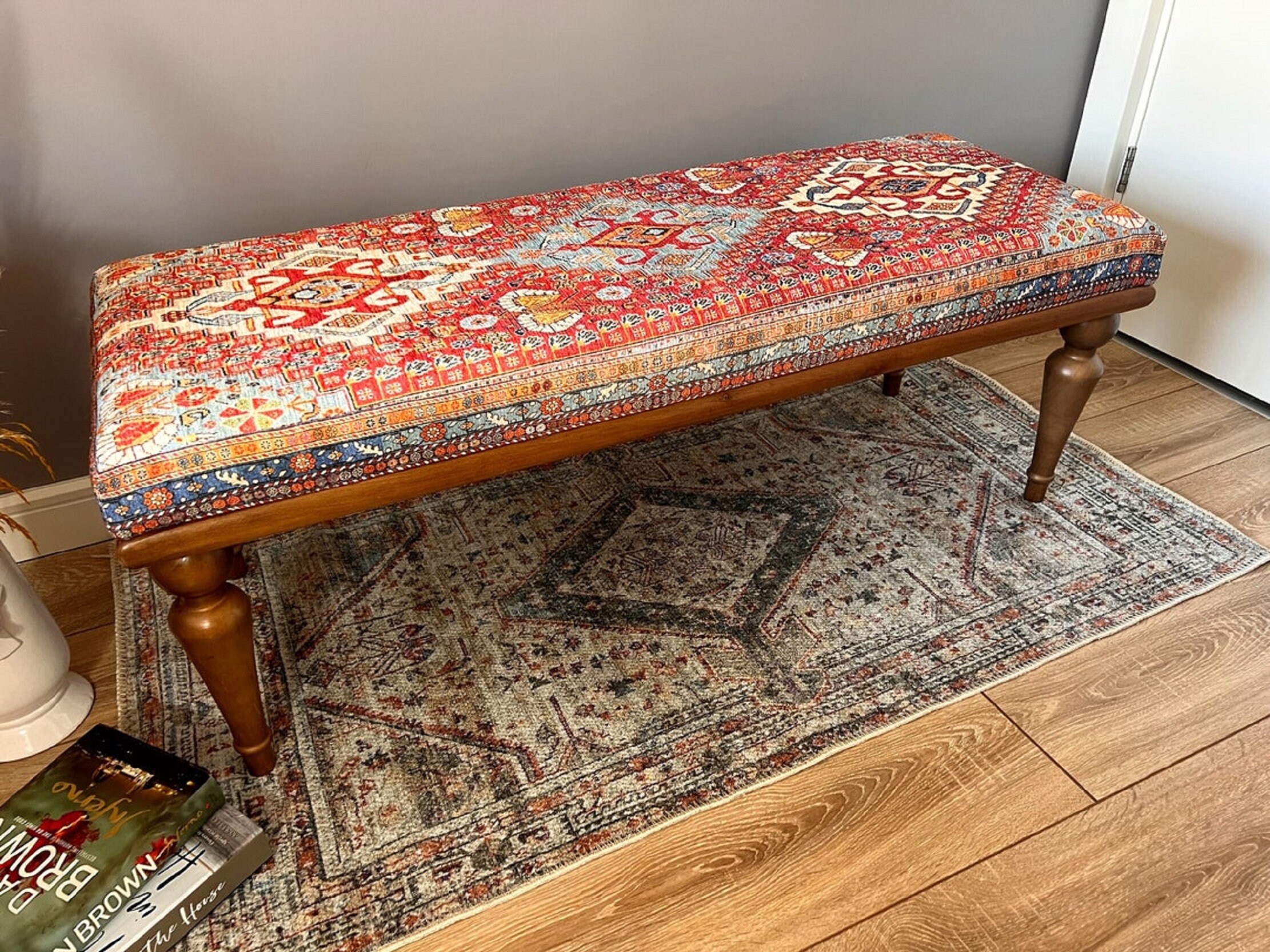 Wooden Turkish Bench Dining Bench Handmade Furniture Living - Etsy