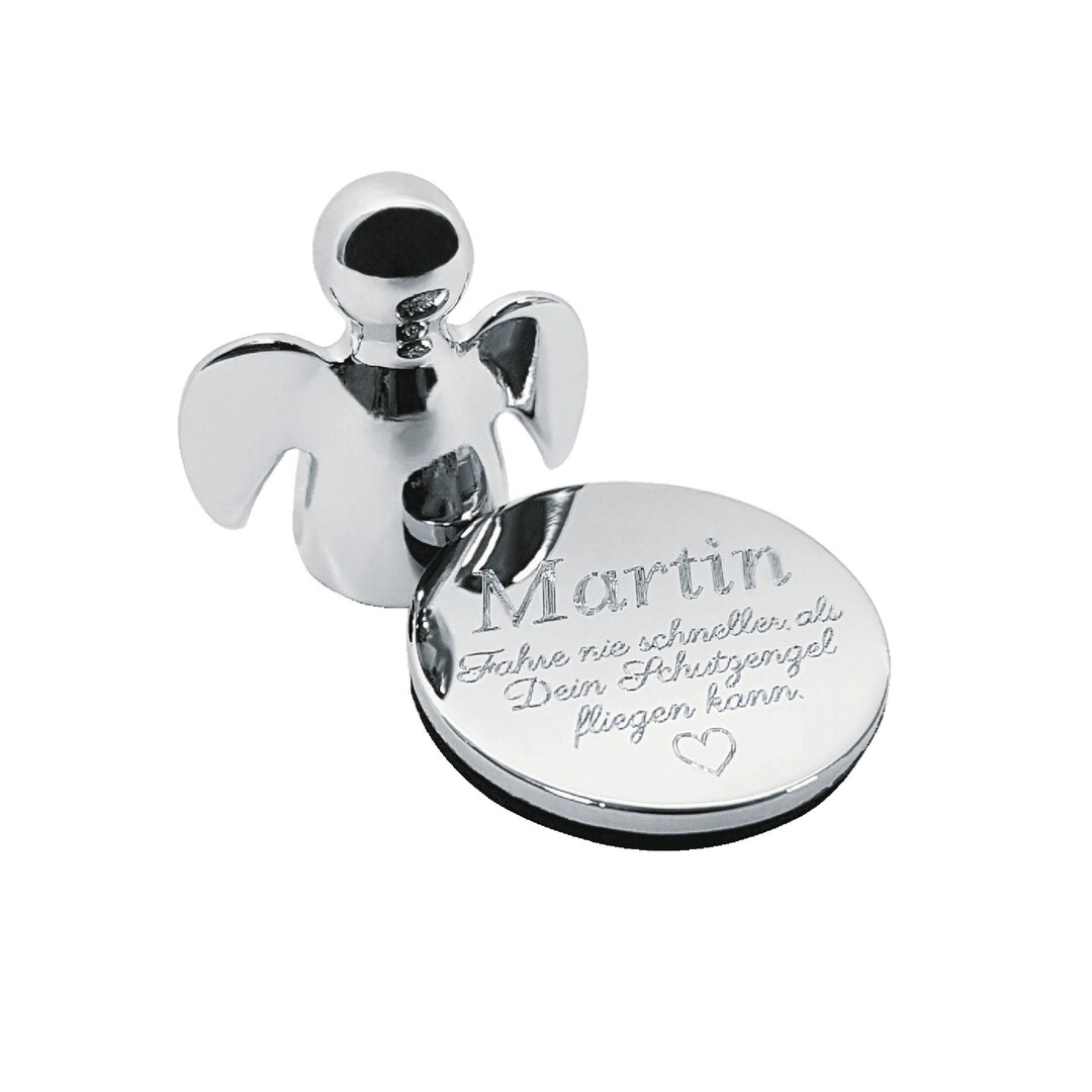 Diamandi Schutzengel fürs Auto mit Name & Parkscheinhalter | Geschenk ...