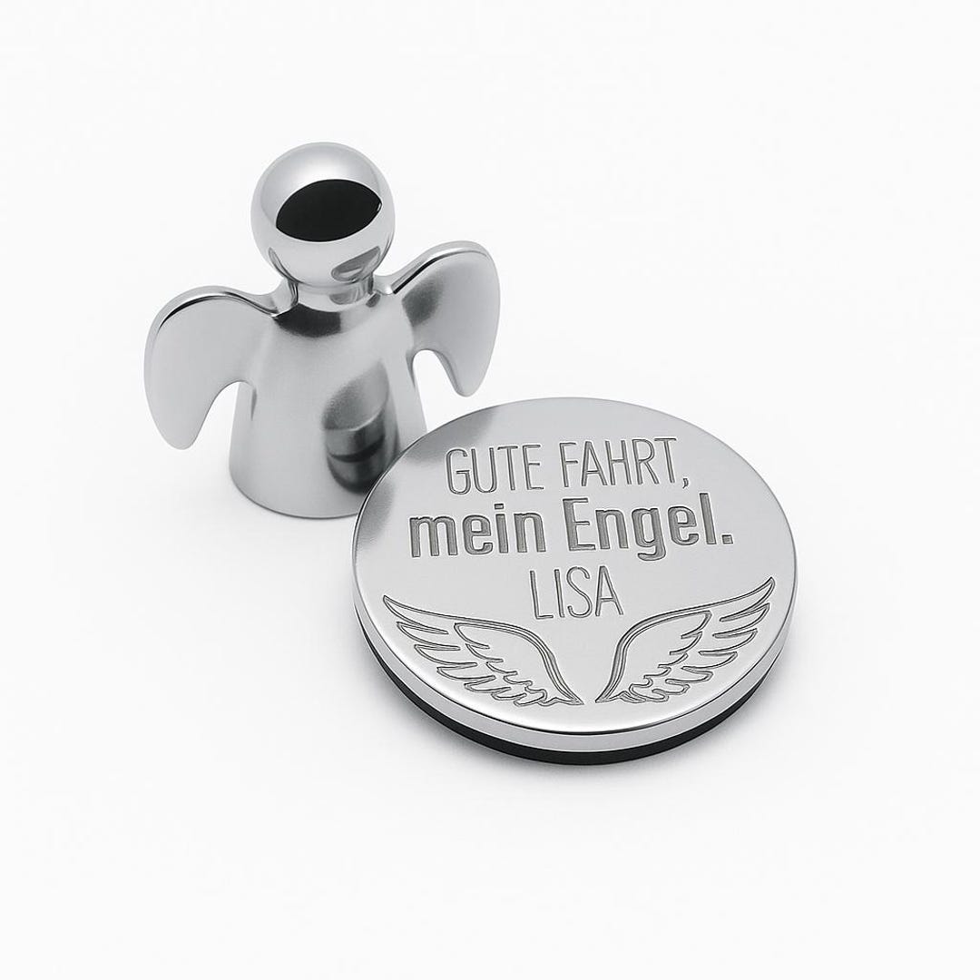 Diamandi Schutzengel fürs Auto mit Name & Parkscheinhalter | Geschenk ...