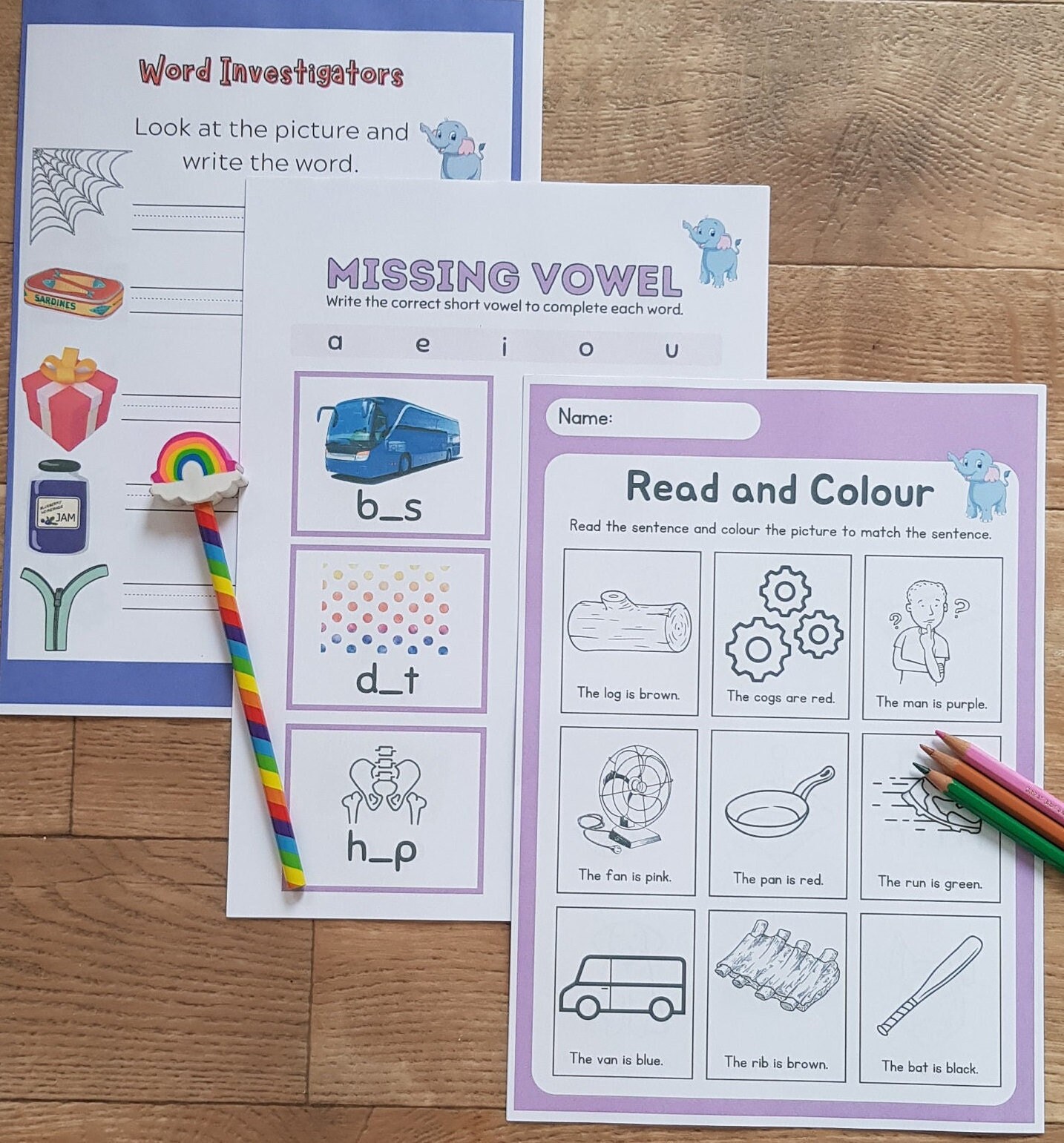 CVC Words, Preschool Curriculum, Preschool Lessons, Homeschool Lessons ...