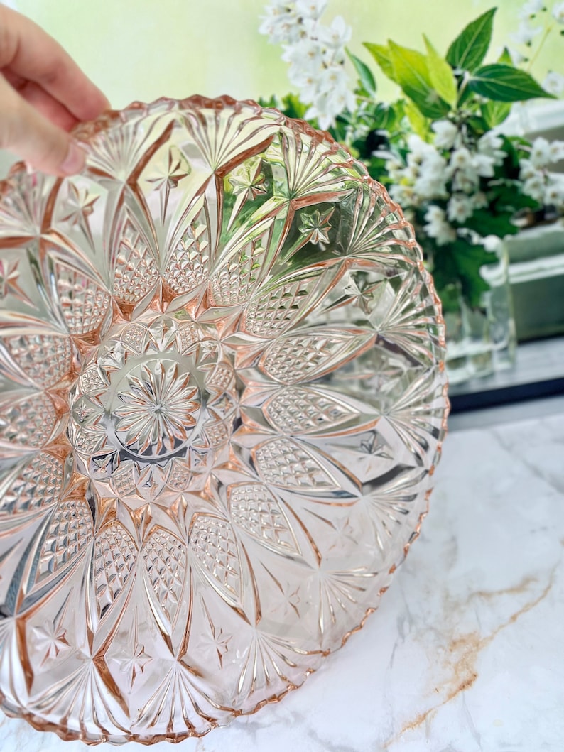 Large Chiseled Glass Bowl. Made in France - Etsy Australia
