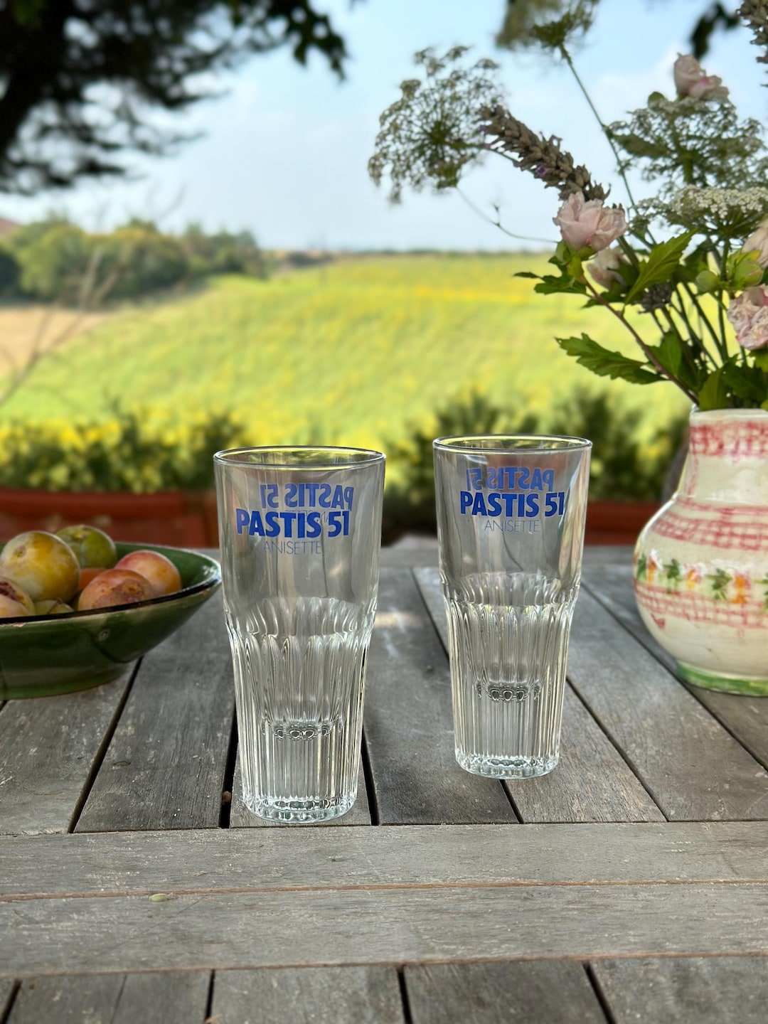 Duo of Pastis Glasses - Etsy