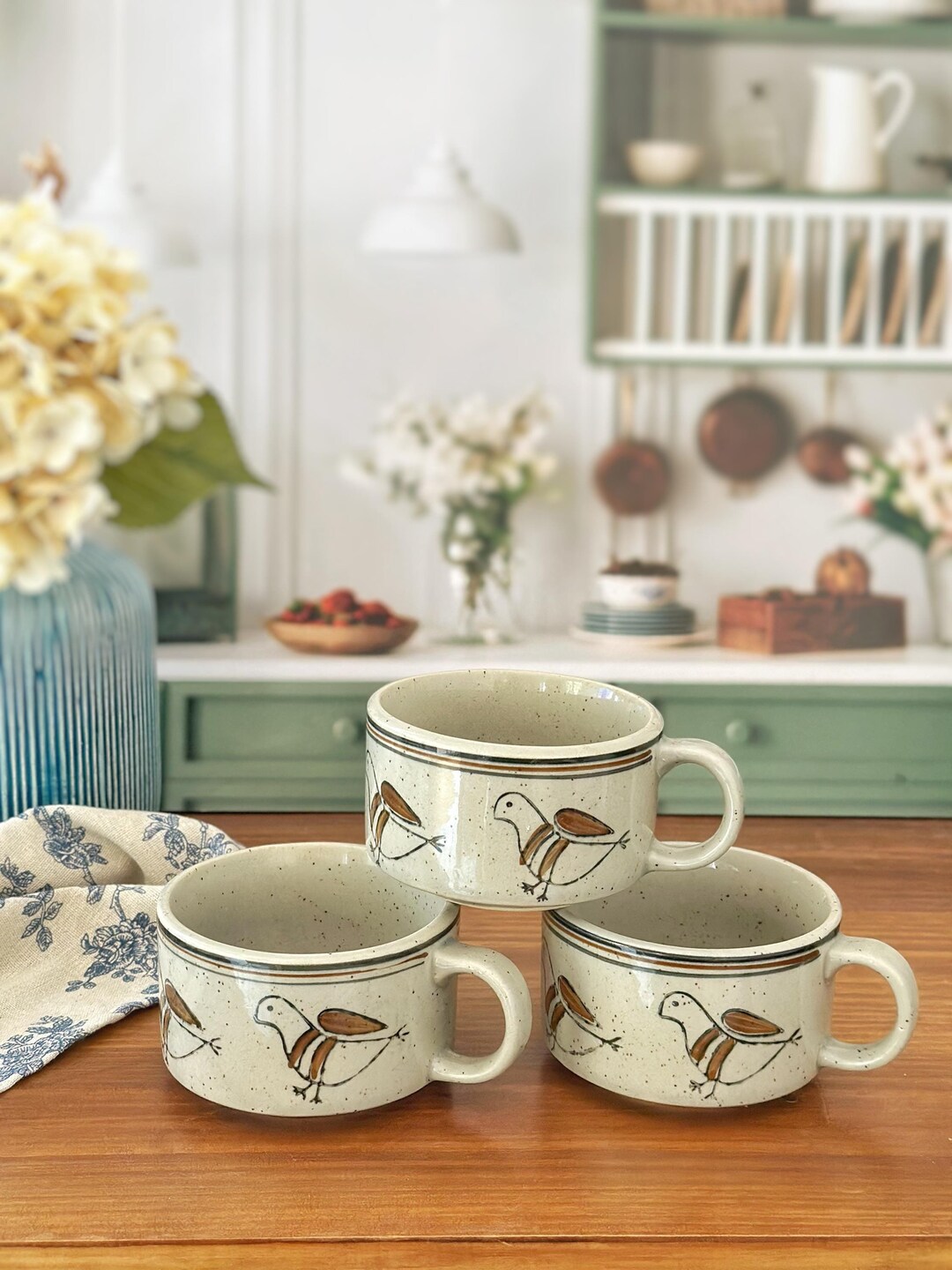 Large Stoneware Mugs - Etsy