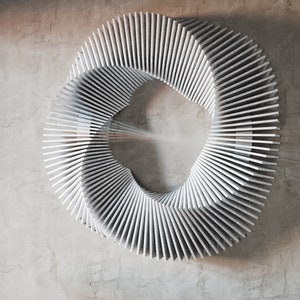 Parametric Wall Decor Cut Ready Files Art Decor Wavy Wooden Wall Wooden ...