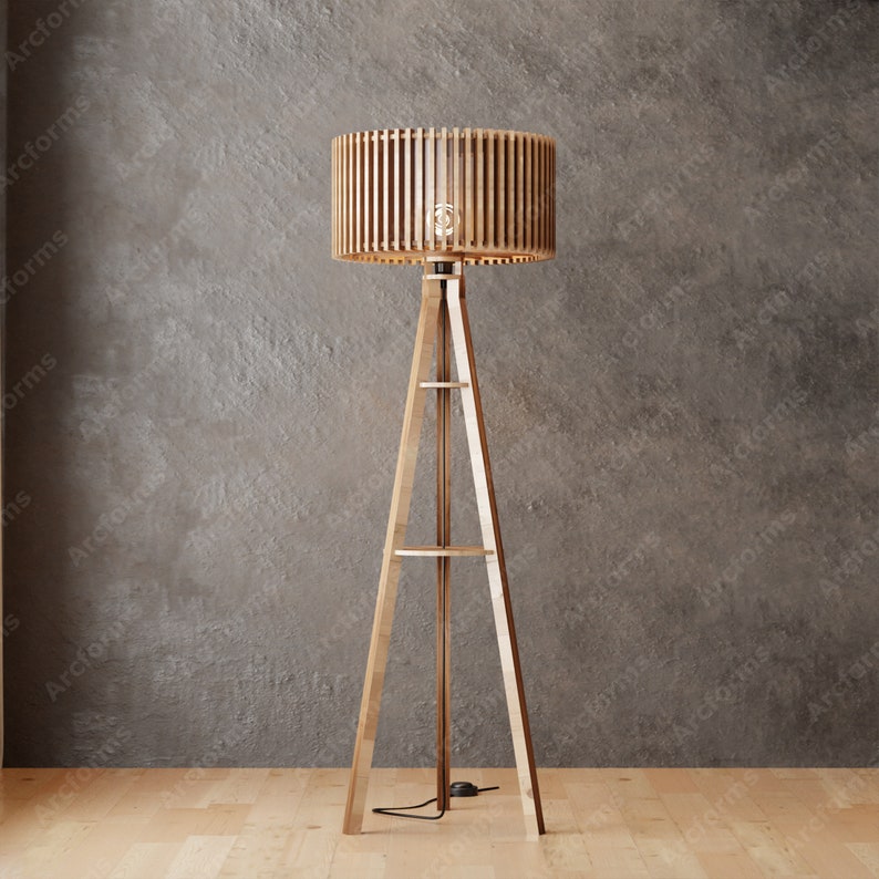 Parametric Floor Lamp CNC Router Files Laser Cutter Files Art Decor ...