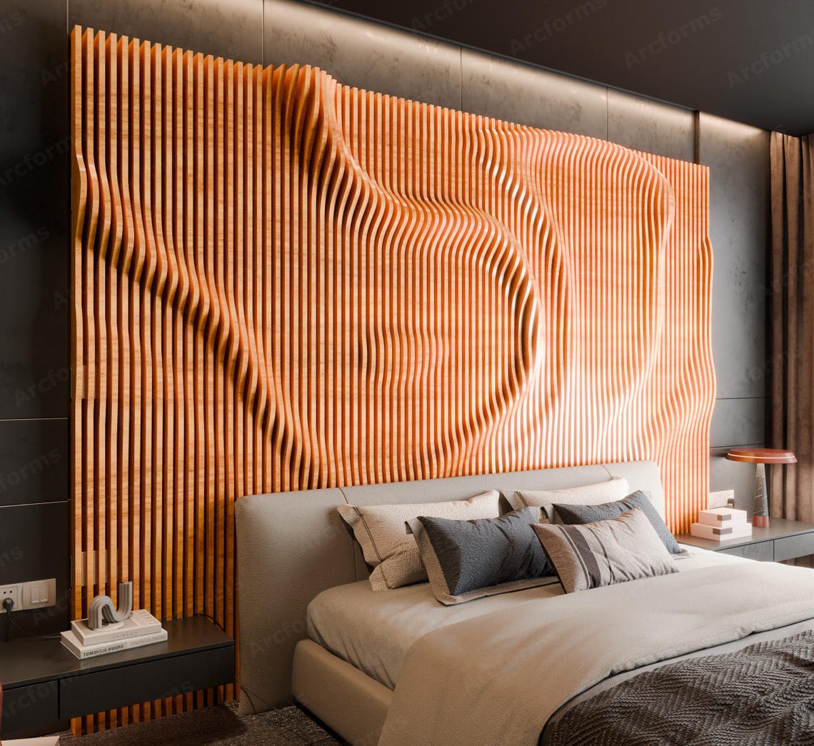 Parametric Bed Headboard Parametric CNC Files DIY Plans Woodworking ...