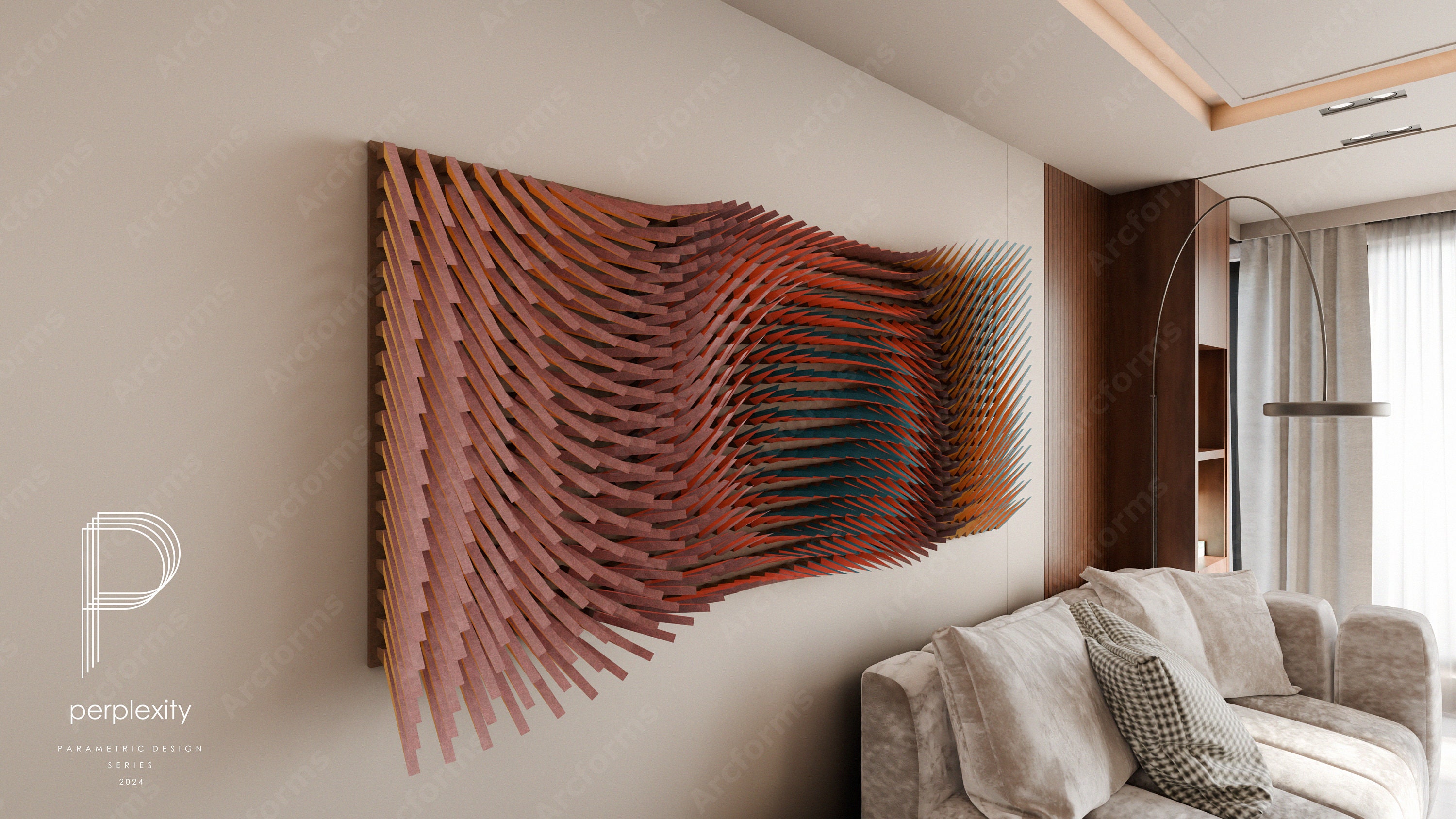 Perplexity Parametric Wall Decor Cut Nested Files CNC and Laser Cut Art ...