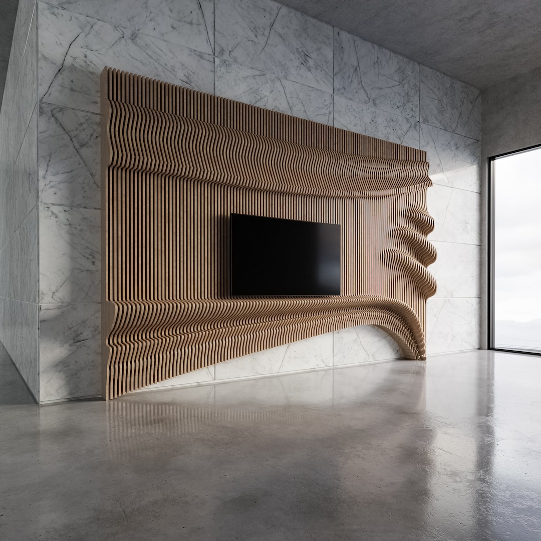 Parametric Wavy Wall Decor V2 Ready to Cut Wavy Wooden Wall Decor Svg ...