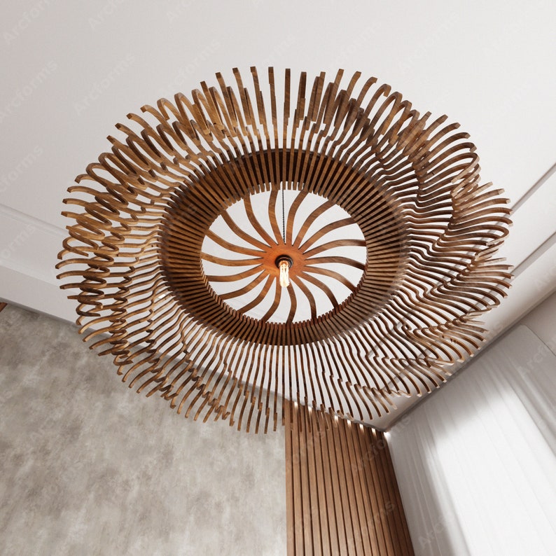 Pendant Light Cut Files Laser Cutter CNC Routers Art Decor Radial ...