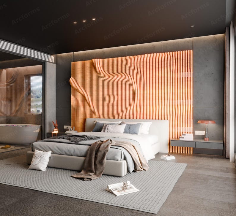 Parametric Bed Headboard Parametric CNC Files DIY Plans Woodworking ...